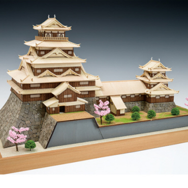 "Matsuyama Castle" Wooden Japanese Castle Model, by Woody JOE