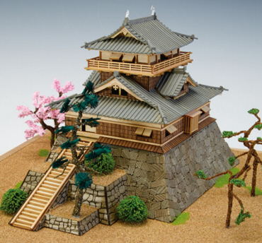 "Matsuyama Castle" Wooden Japanese Castle Model, by Woody JOE