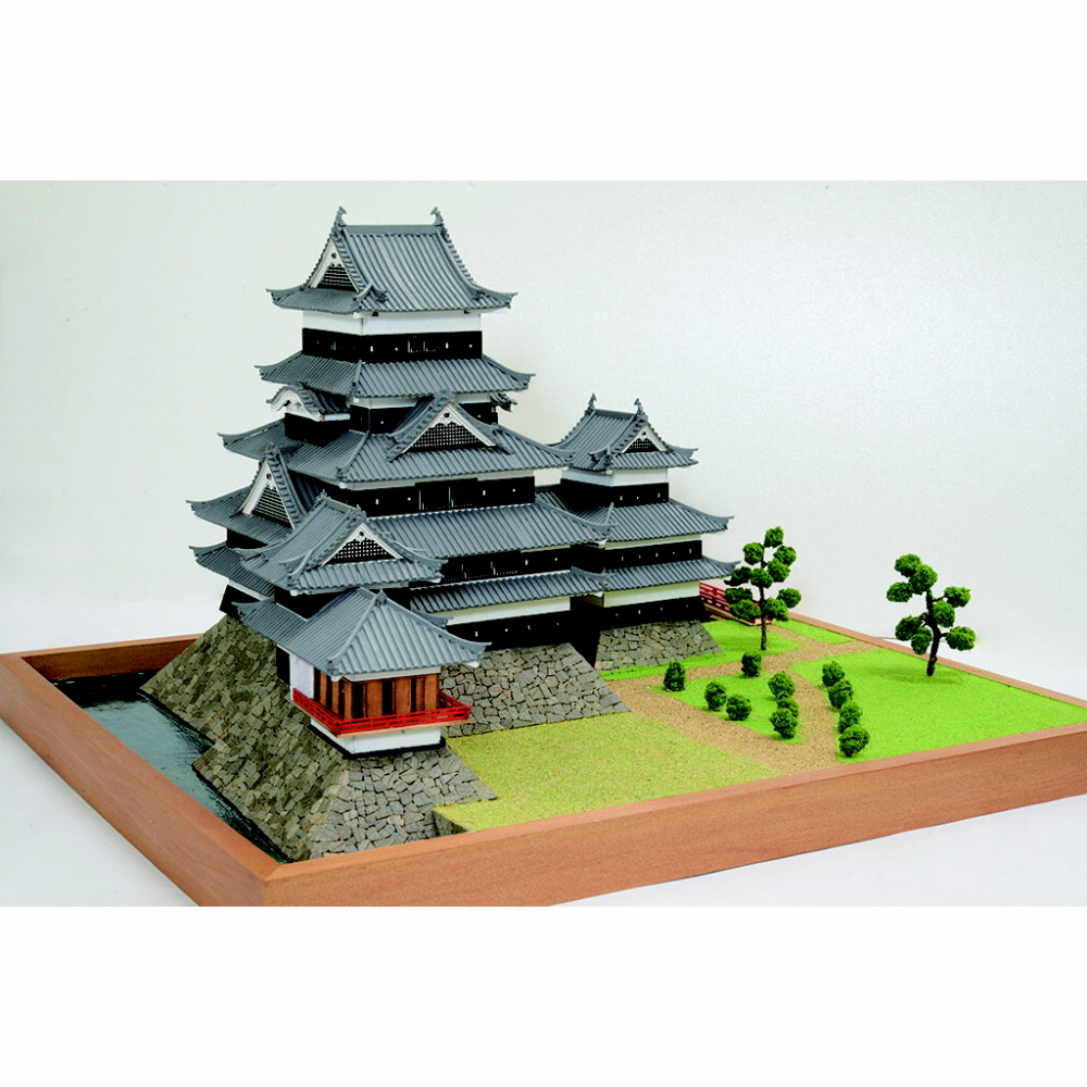 "Matsumoto Castle" Wooden Japanese Castle Model, by Woody JOE